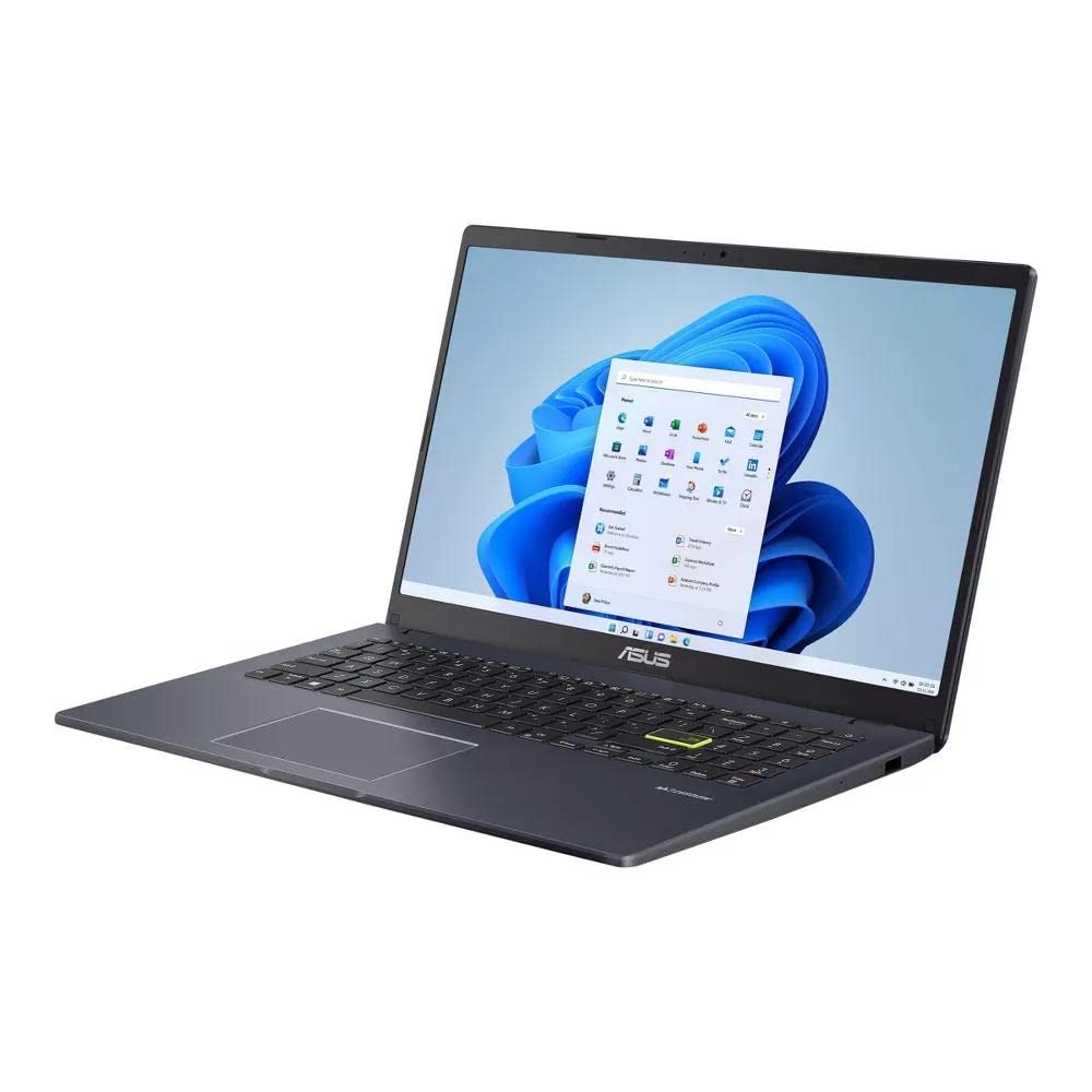 ASUS Newest Ultra Thin Laptop, 15.6” HD Display, Intel Pentium Processor, 384GB SSD(128GB eMMC+256GB PCIe SSD), 4GB RAM, WiFi, Bluetooth, USB, Windows 11 Home S, 1 Year Microsoft 365, Black, JVQ+MP