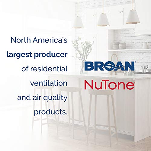 Broan-NuTone AE110 Invent Flex ENERGY STAR Qualified Single-Speed Ventilation Fan, 110 CFM 1.0 Sones, White