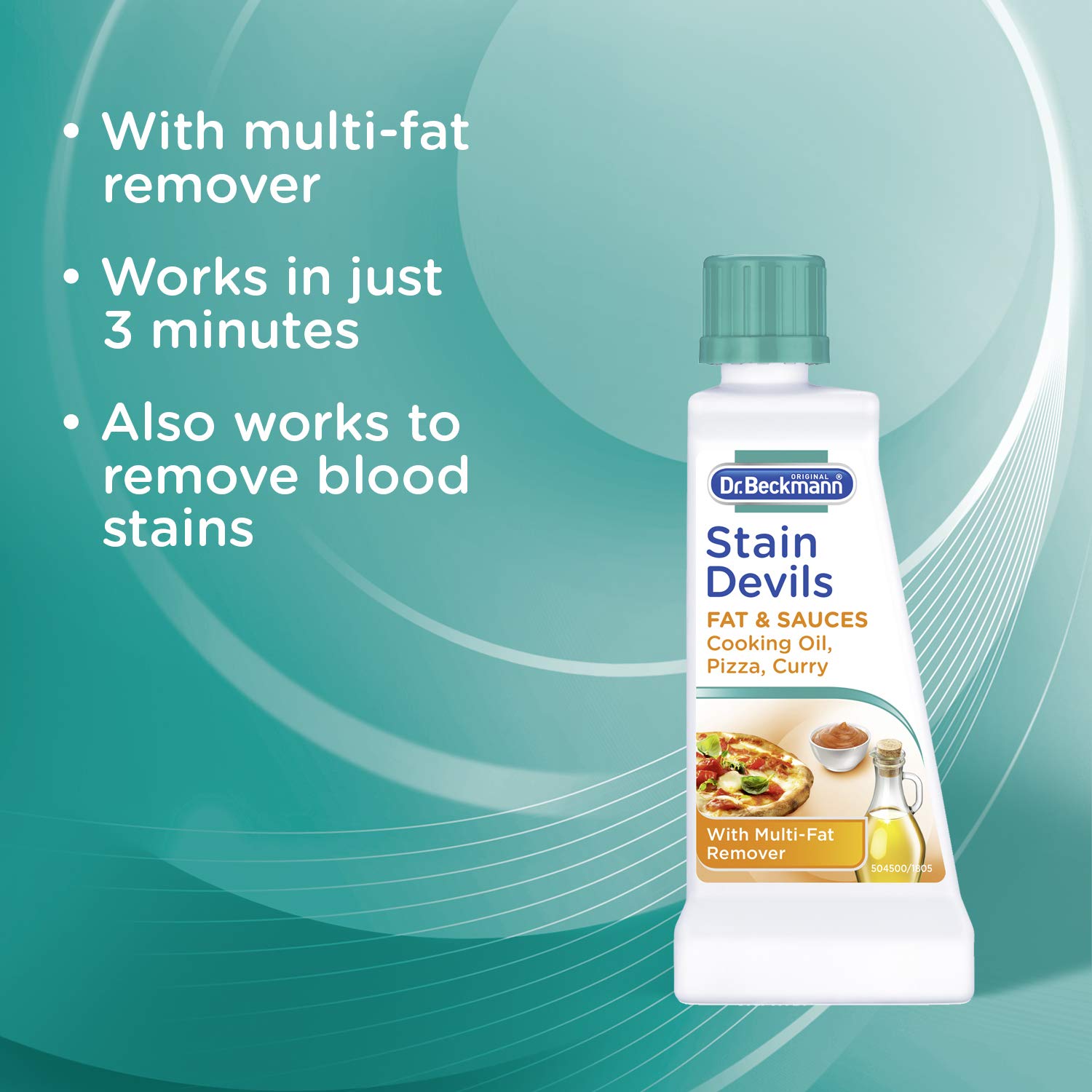 DR BECKMANN 6561 Stain Devils Cooking Oil and Fat, 50 ml, Plastic, High End-3
