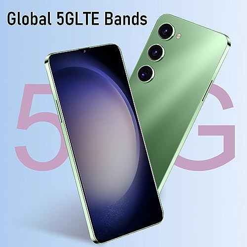 ExAchat C23 4G/5G Smartphone Unlocked, 6GB+256GB Android13 Phone Octa Core, 6.6" FHD+ Display 64 MP Camera 5800mAh Dual SIM Cell Phones GPS/Fingerprint Unlock/Face ID