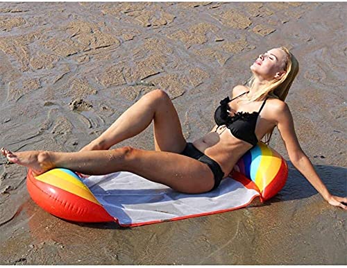 Glaceon Pool Inflatable Hammock Adult Water Lounger Float Floating Row Toys Swimming Ring Suitable The Beach Summer Party Outdoor Water Recreation