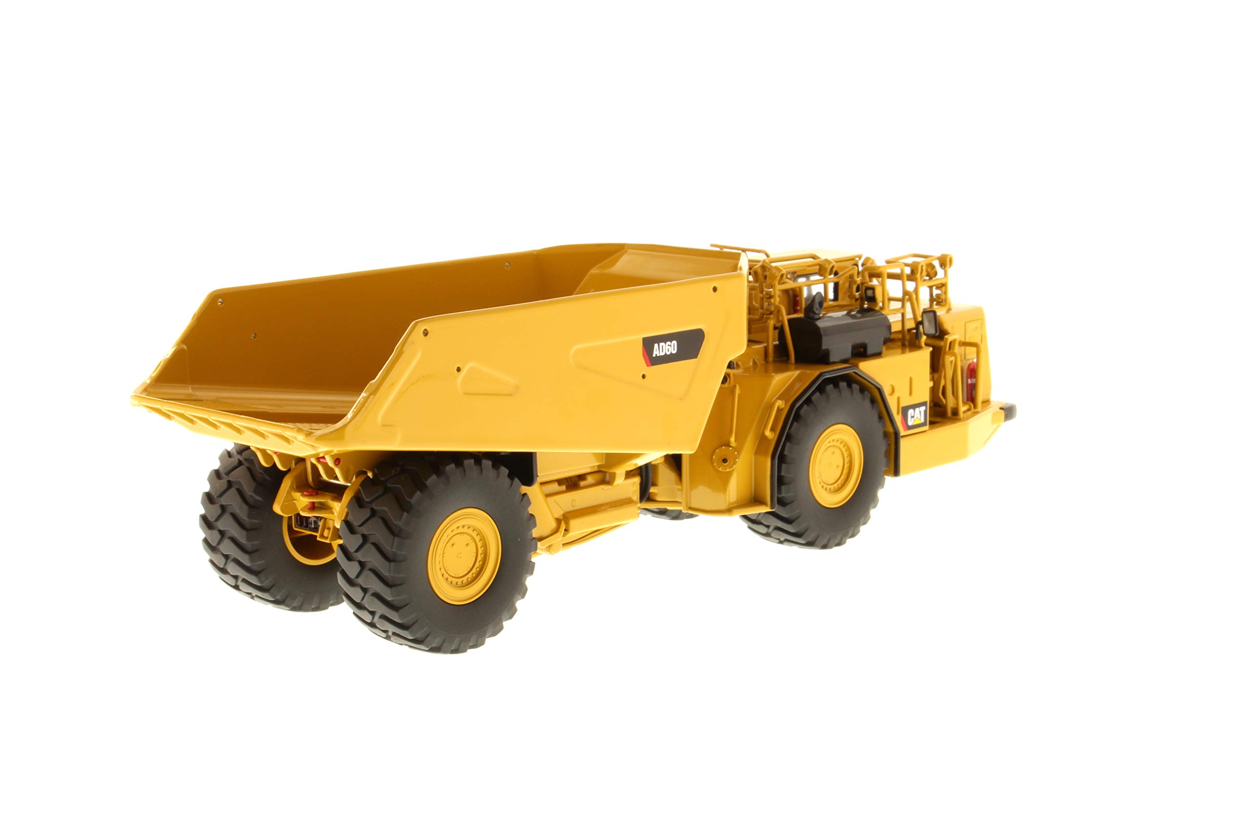 Diecast Masters 1:50 Caterpillar AD60 Articulated Underground Truck, with Working LED Lights and Removable Rock Load Included β High Line Series 85516