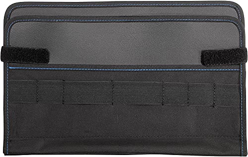 B&W International GO Portable Wheeled Rolling Tool Case Box with Pocket Boards, Black