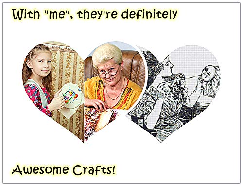 Cross Stitch Kits, Three Birds Awesocrafts Easy Patterns Cross Stitching Embroidery Kit Supplies Christmas Gifts, Stamped or Counted (Birds, Counted)