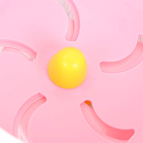 Exercise Jogging Toys Pets Wheel Hamsters Gerbil Dwarf, Animals Toys Exercise Holder with Sports for Hamster Running Pink Small Mice