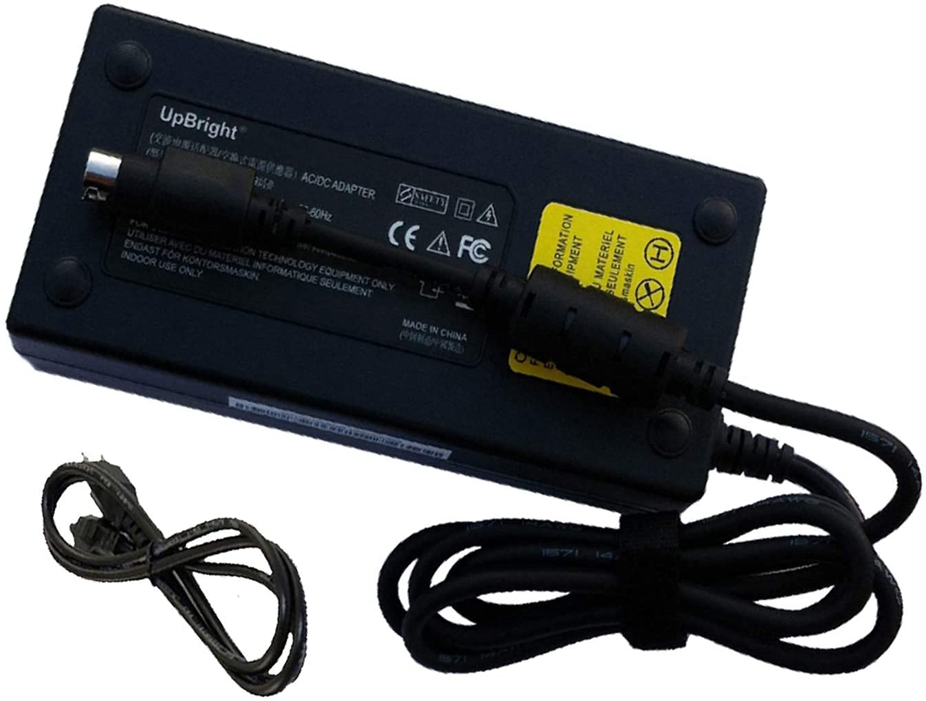 UPBRIGHT 4-Pin 12V AC/DC Adapter Compatible with FSP Group Inc FSP150-AHAN2 FSP150-AHBN2 FSP150-AHA 9NA1501303 9NA1501316 12VDC 12.5A 150W Power Supply Cord Cable Charger (Pin 1,2=+12V & Pin 3,4=GND)