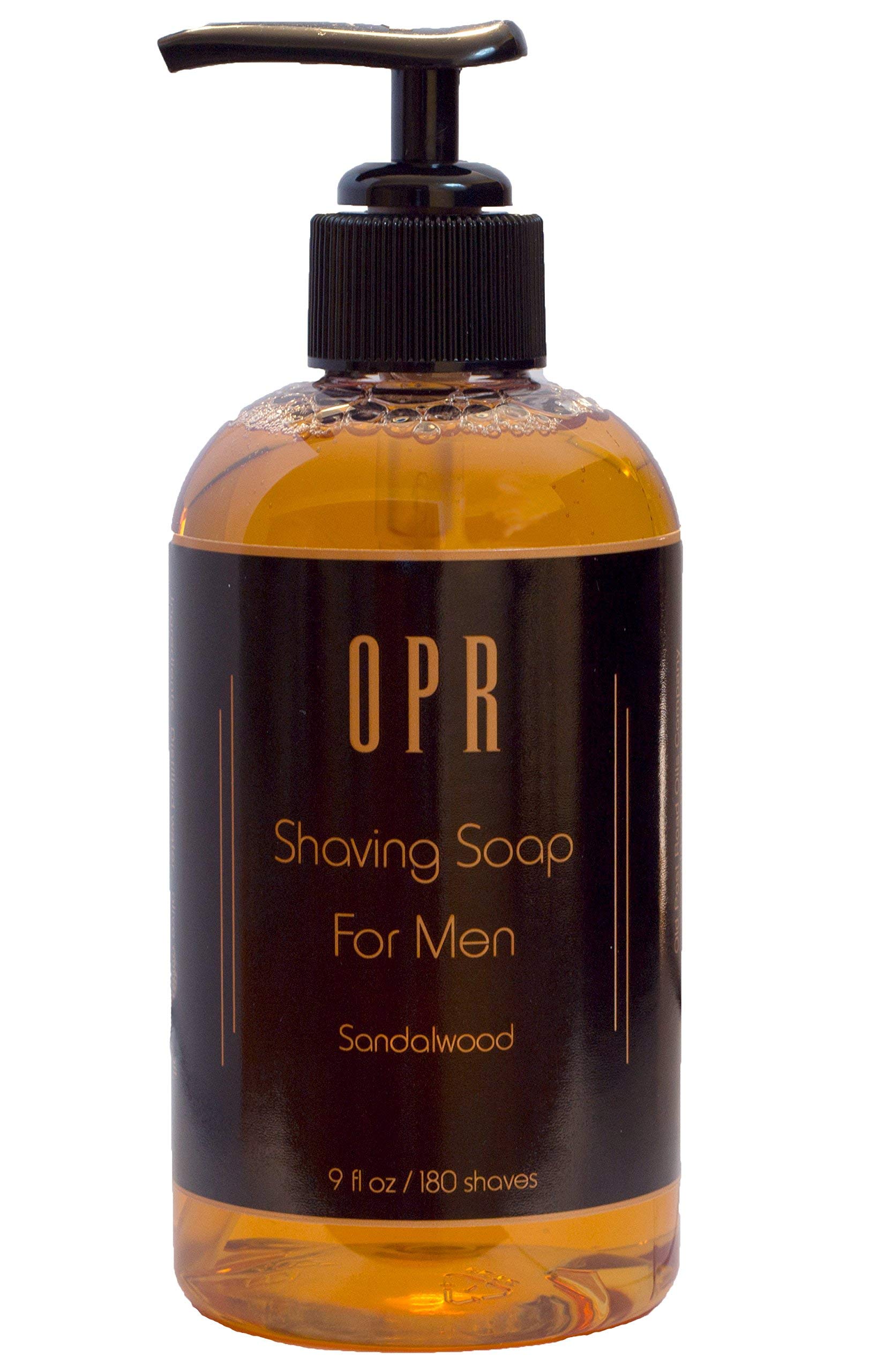 OPR's Sandalwood Shave Soap is a Soothing Foam-Free Shaving Cream for Men that Gives Superior Lubrication, Leaves Skin Smooth, Smells Great, and Provides Up To 180 Shaves, No Shaving Soap Bowl Needed