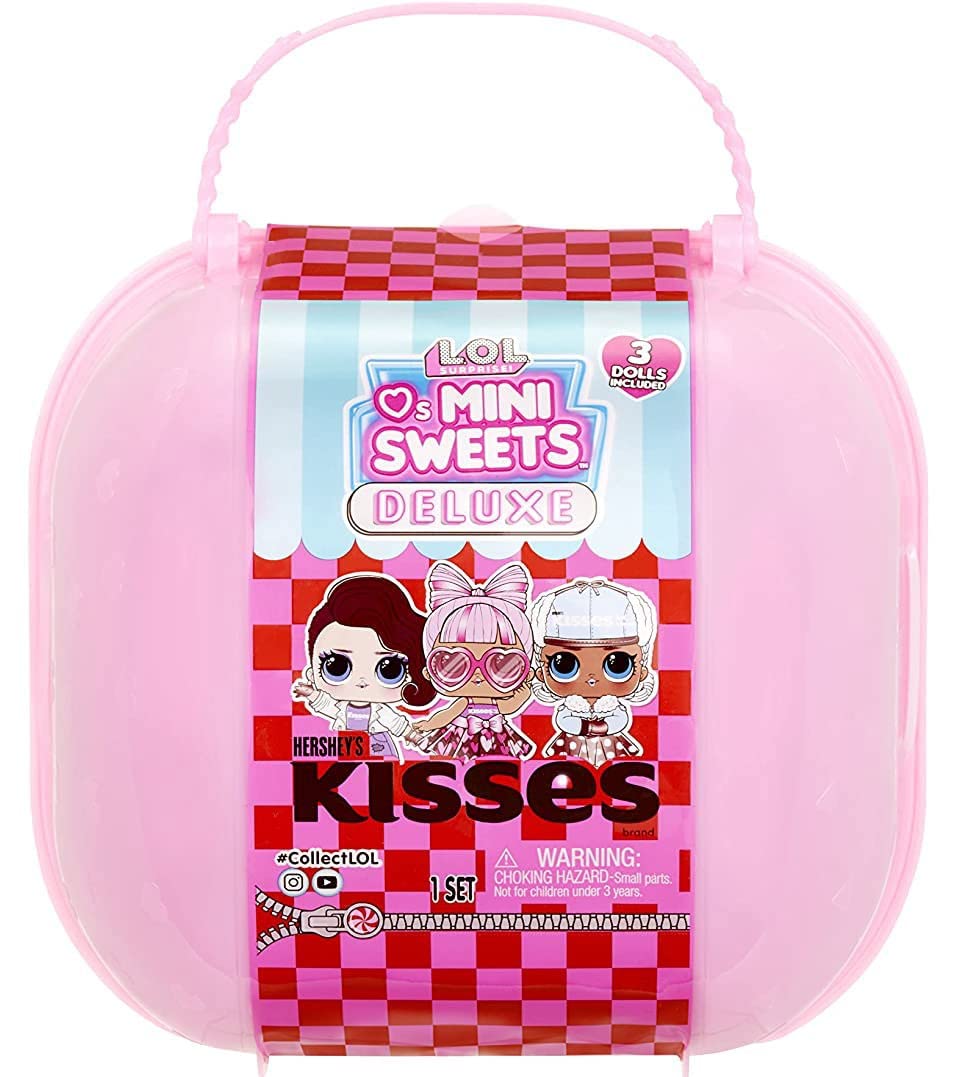 L.O.L. Surprise! Loves Mini Sweets Hershey's Kisses Deluxe Pack with 20+ Surprises, Including 3 Collectible Dolls and Accessories, Holiday Toy, Great Gift Kids Ages 4 5 6+ Years Old