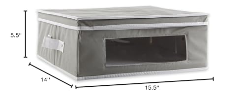 DII Breathable Closet Storage Organizer, Cube, Gray