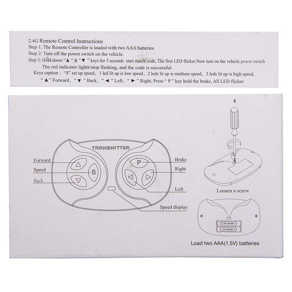 jiaruixin 2.4G Bluetooth Remote Control and Receiver Replacement for JR1930RX-2-24V，Applicable with Children's Electric Ride-on Vehicles
