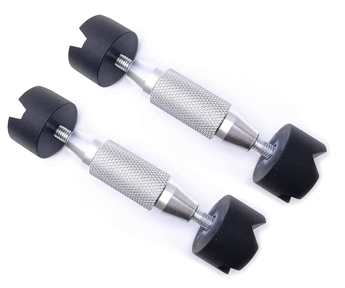 Jiayouy Luthier Guitar Tool Metal Brace Repair Jack Sound Beam Support 2-7/8" to 4-3/8" Silver 2Pcs