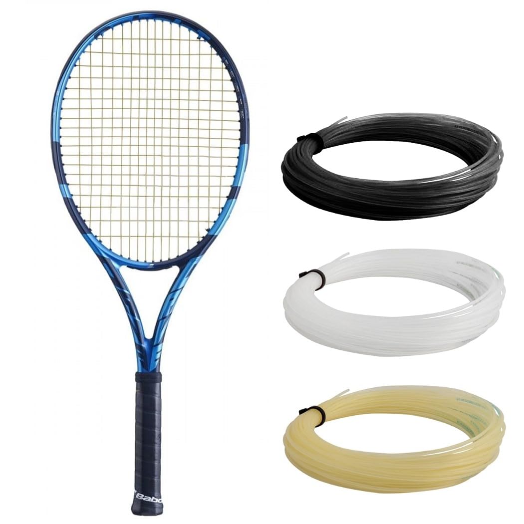 Babolat Pure Drive VS X1 Tennis Racquet - Strung with 16g White Syn Gut at Mid-Range Tension (4 1/8" Grip)