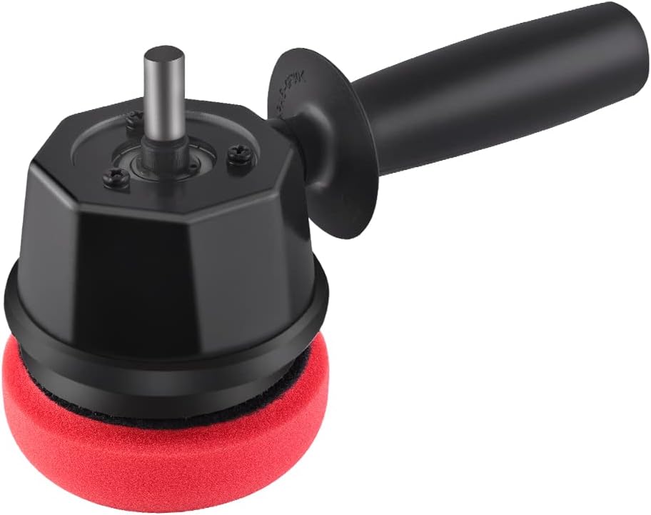 Dual Action Power System Tool, Forced Dual Action Polisher Adapter Detailing Tool with 3Pcs Polishing Pads For Cordless Drill for Car Polishing, Buffing, Waxing and Compounding -DAPSTS3