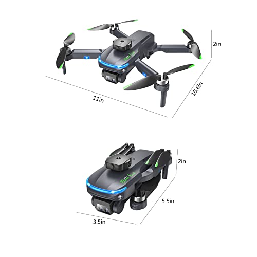 Dual-Camera Folding Drone, Wide-Angle 4k HD Aerial Photography Uav, Brushless Motor, Multiple Flight Modes, Four Sides Obstacle Avoidance, One Button Return, Ultra Long Battery Life