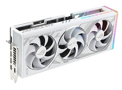 ASUS ROG Strix GeForce RTX™ 4090 White OC Edition Gaming Graphics Card (PCIe 4.0, 24GB GDDR6X, HDMI 2.1a, DisplayPort 1.4a)