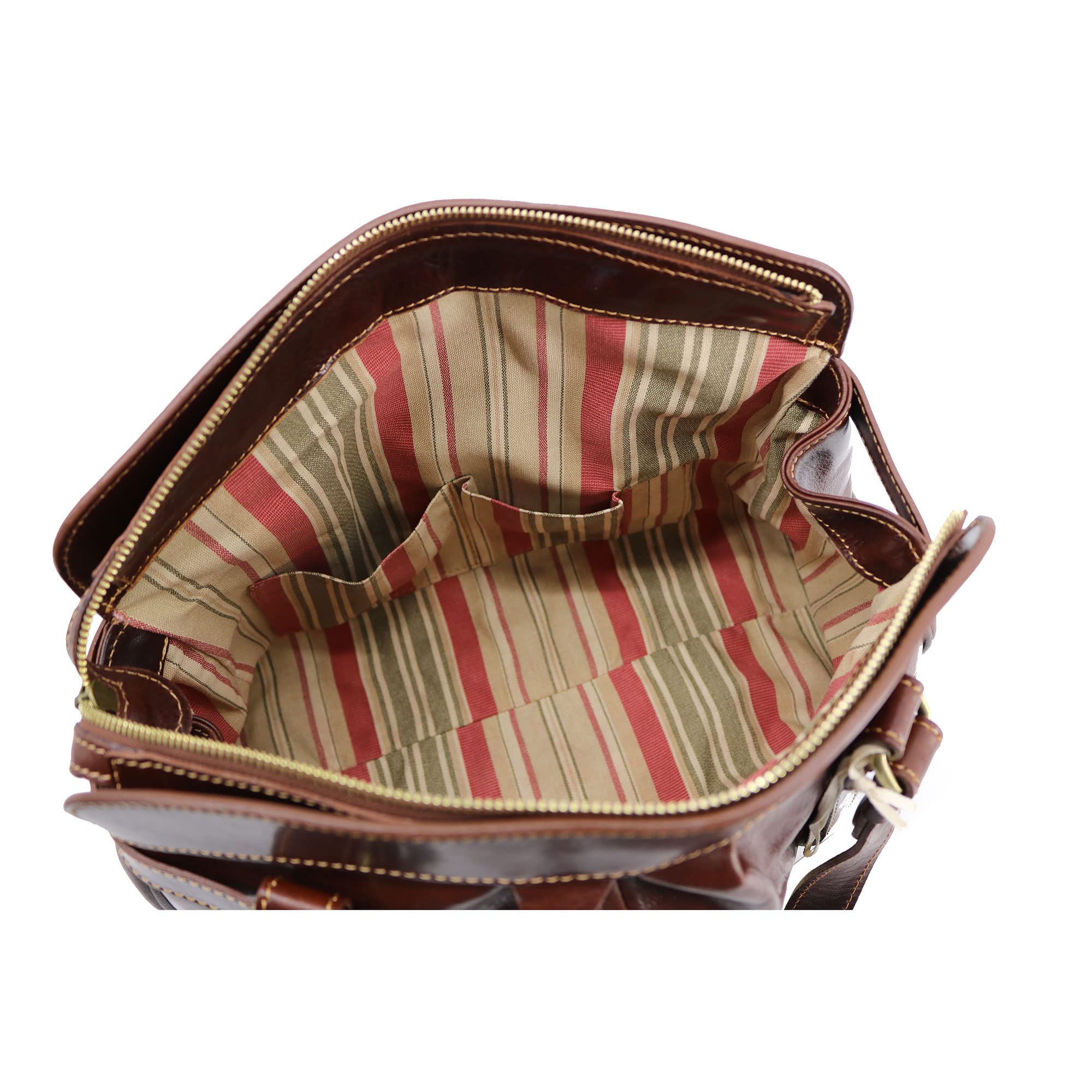 Floto Milano Shoulder Bag in Vecchio Brown Italian Calfskin Leather
