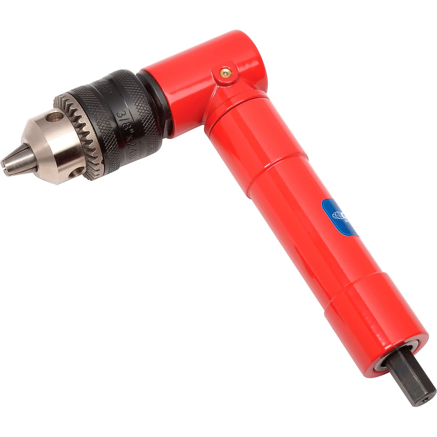 Global Industrial 90 Degree Angle Head Drill Attachment, 1/16" - 3/8" Chuck Capacity