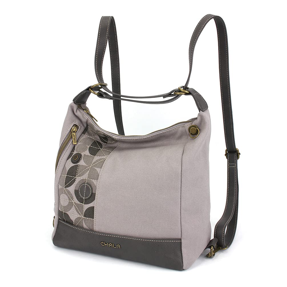 Retro Convertible Purse - Charms Paw+LOVE - Gray