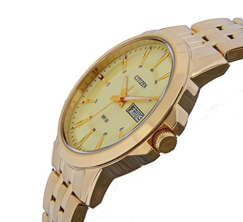 Citizen Quartz Mens Watch, Stainless Steel, Classic, Gold-Tone (Model: BF2013-56P)