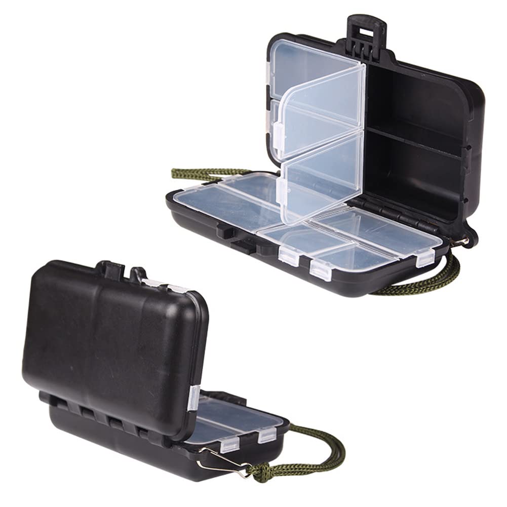 Awakingdemi Waterproof 9 Compartments Storage Trays Case Fishing Tackle Lure Bait Box Hooks Organizer Container Fishing Accessories