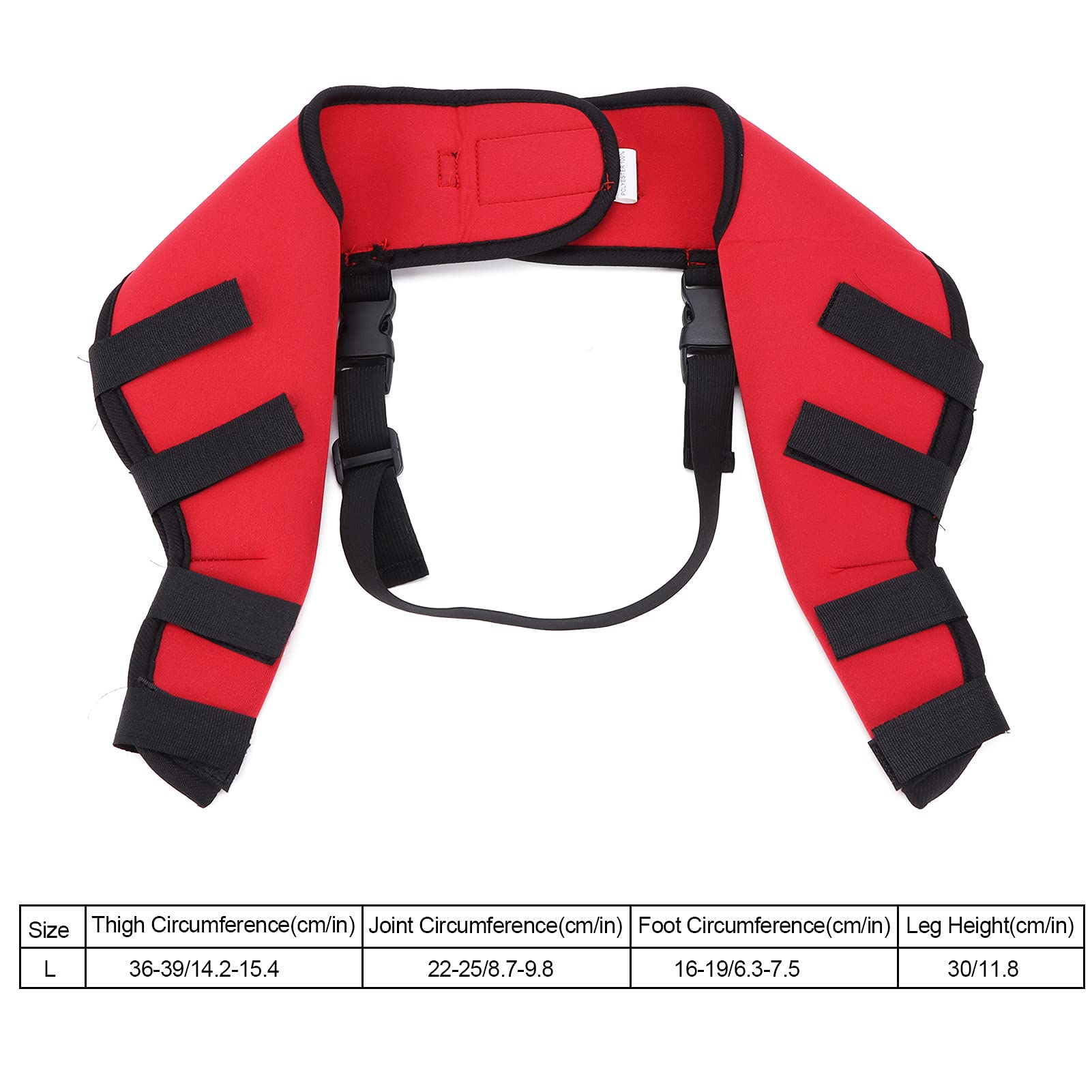 GLOGLOW 1 Pair Dog Hind Leg Braces, Dog Rear Leg Hock Wraps Canine Elbow Protector for Ligament Injuries Sprains(Red L) Boots