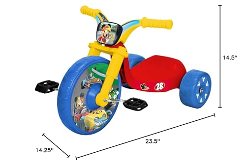 Fly Wheels Mickey & The Roadster Racers 10" Fly Wheels Junior Cruiser Ride-On, Ages 2-4