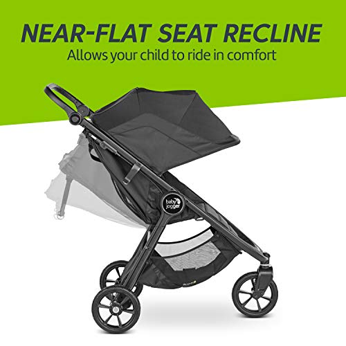 Baby Jogger City Mini GT2 Stroller, Jet with Baby Jogger City Go Air Infant Car Seat, Granite