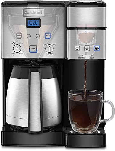 Cuisinart SS-20P1 Coffee Center 10-Cup Thermal Coffeemaker and Single-Serve Brewer, Stainless Steel