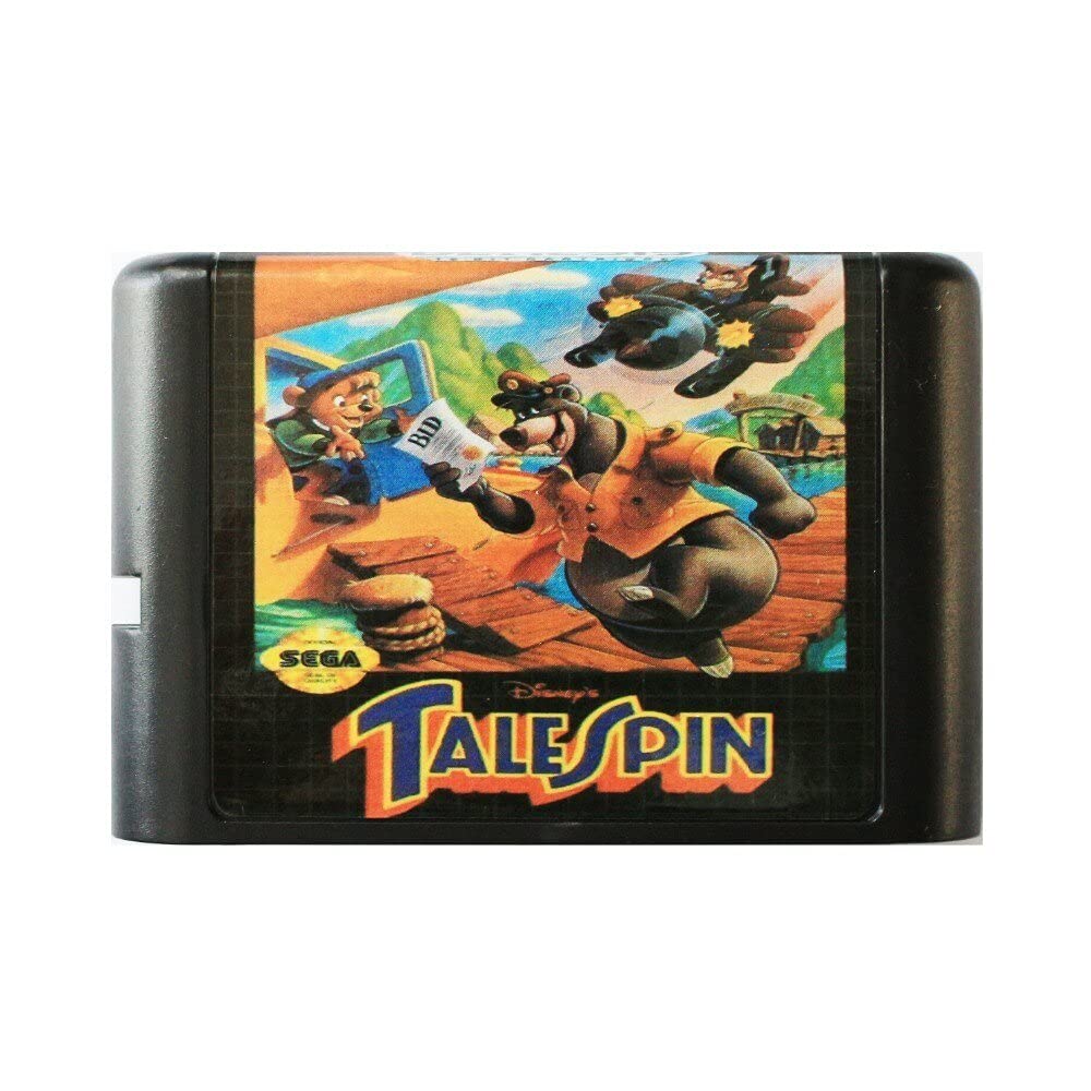 Retro Game Tale Spin 16 Bit MD Game Card For Sega Mega Drive For Sega Genesis (Black)