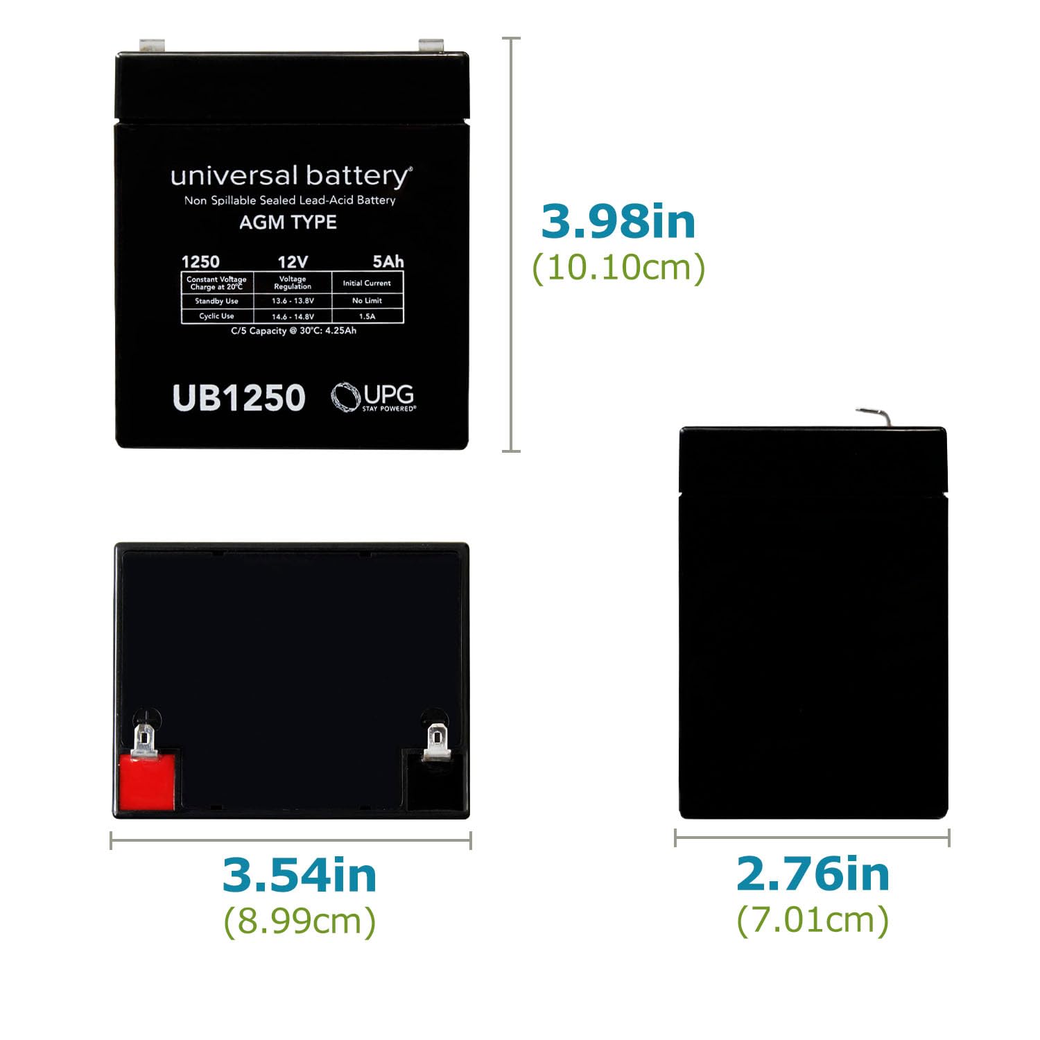 UPG 12V 5AH SLA Replacement for ADT Safewatch Pro 3000 Alarm Battery