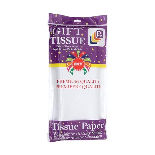 White Tissue Paper Bulk | White Tissue Paper for Gift Bags | 20 X 30 Inch - 100 Sheets | Acid Free Tissue Paper for Packaging, Wrapping Paper, Packing Tissue Paper for Moving, Crafts, Wedding Decor