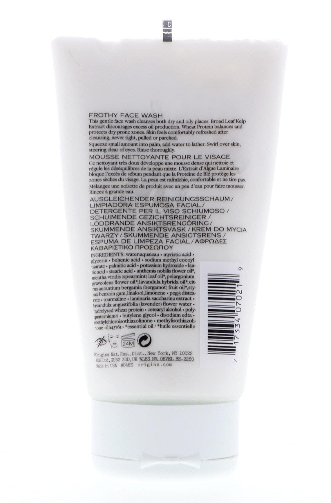 Origins Checks and Balances Frothy Face Wash 5oz, 150ml Skincare Cleansers