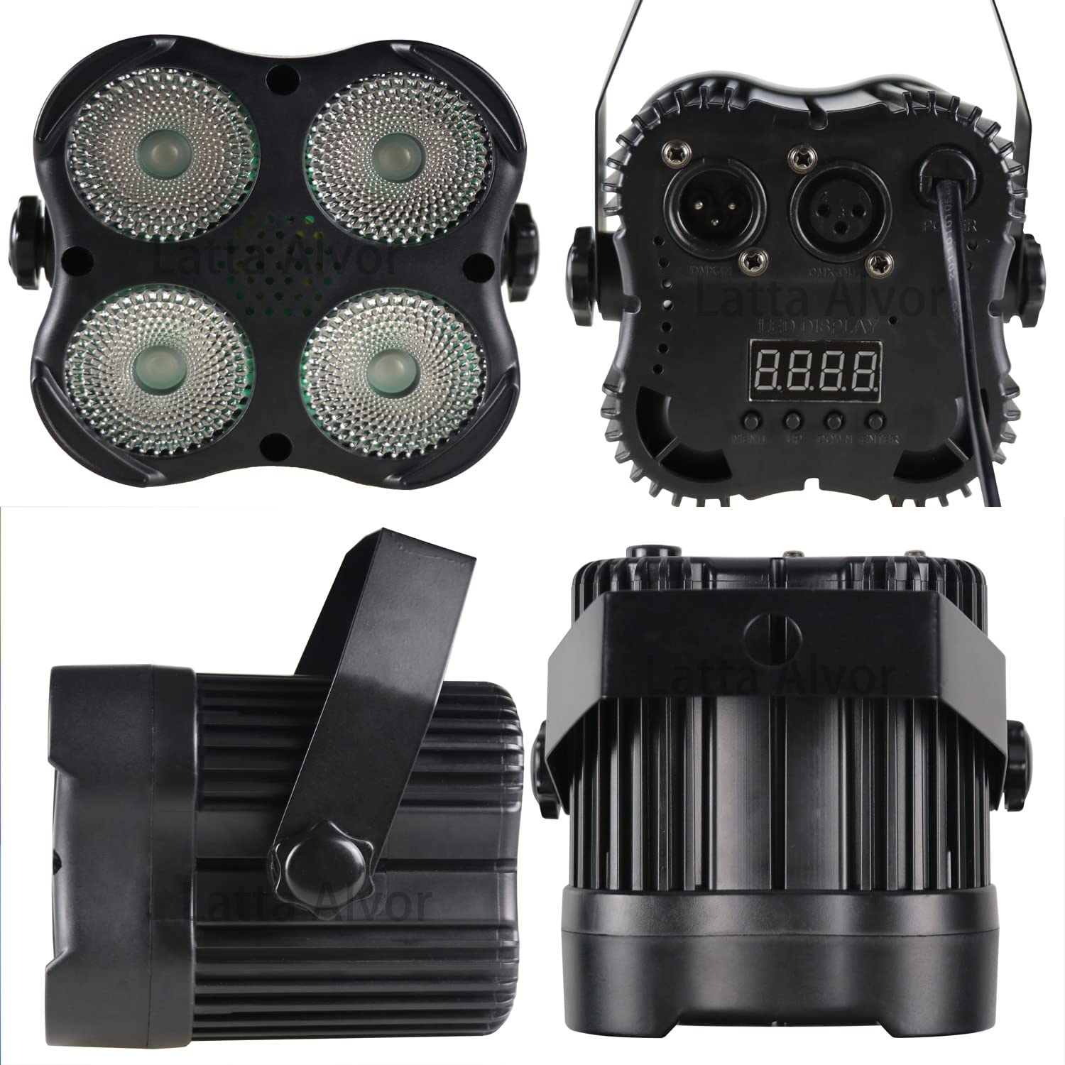 Latta Alvor Stage Par Lights DJ Disco KTV LED Mini DJ Wash Light with Remote Sound Activated Par Light for Wedding Christmas Bar Birthday Party Stage Show