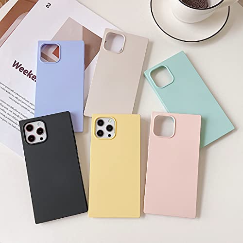 Cocomii Square Case Compatible with iPhone 13 Mini - Silicone, Slim, Matte, Soft Touch, Microfiber Lining, Fingerprint Resistant, Anti-Scratch, Shockproof (Chalk Pink)