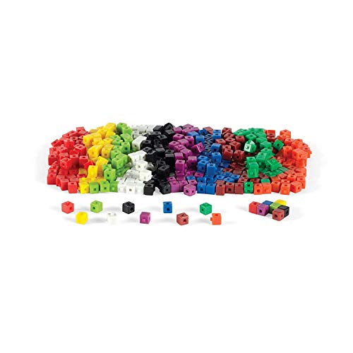 hand2mind Centimeter Cubes, Math Linking Cubes, Plastic Cubes, Snap Blocks, Color Sorting, Connecting Cubes, Math Manipulatives, Counting Cubes for Kids Math, Math Cubes, Math Counters (Set of 500)