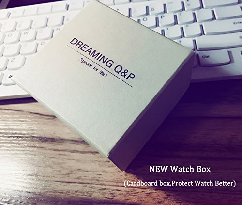 DREAMING Q&P Classic Golden Stainless Steel Unisex Luxury Quartz Wrist Watches Gold