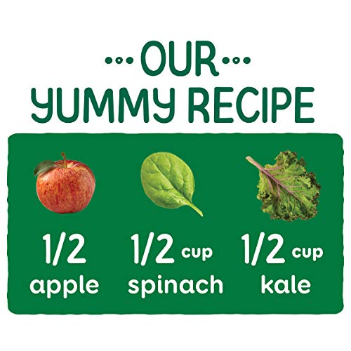 Happy Baby, Organic Stage 2 Food Simple Combos Apples 4oz , Spinach Apple Kale, 64 Ounce (Pack of 2)