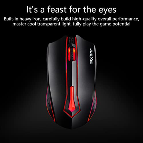 Lazy Pad,uvvy Wired Computer Mice Ergonomic Design 1000dpi for Office and Home Corded Computer Mouse Gaming Mechanical Mouse