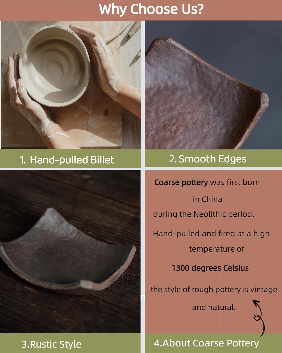 Ceramic Spoon Rest, Rustic Stove Top Spoon Holder, 4.3''Kitchen Counter Cooking Spoon Rest, Farmhouse Spoon Holder, Hand Made Creative Utensils Rest for Holding Spatula, Spoons, Ladles,Tongs
