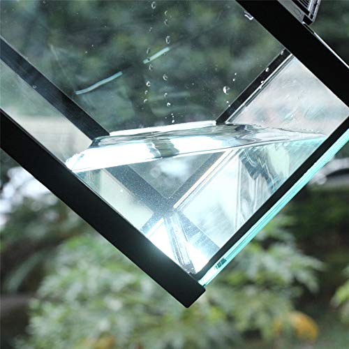 crapelles Pac Frogs Glass Terrarium Feeding kit Tank, Waterproof,for Small Amphibians, Insect, Horned Frogs. Waterweed / Prairie Style Habitat,with Green Artificial Turf Pad, (excluding Animals)