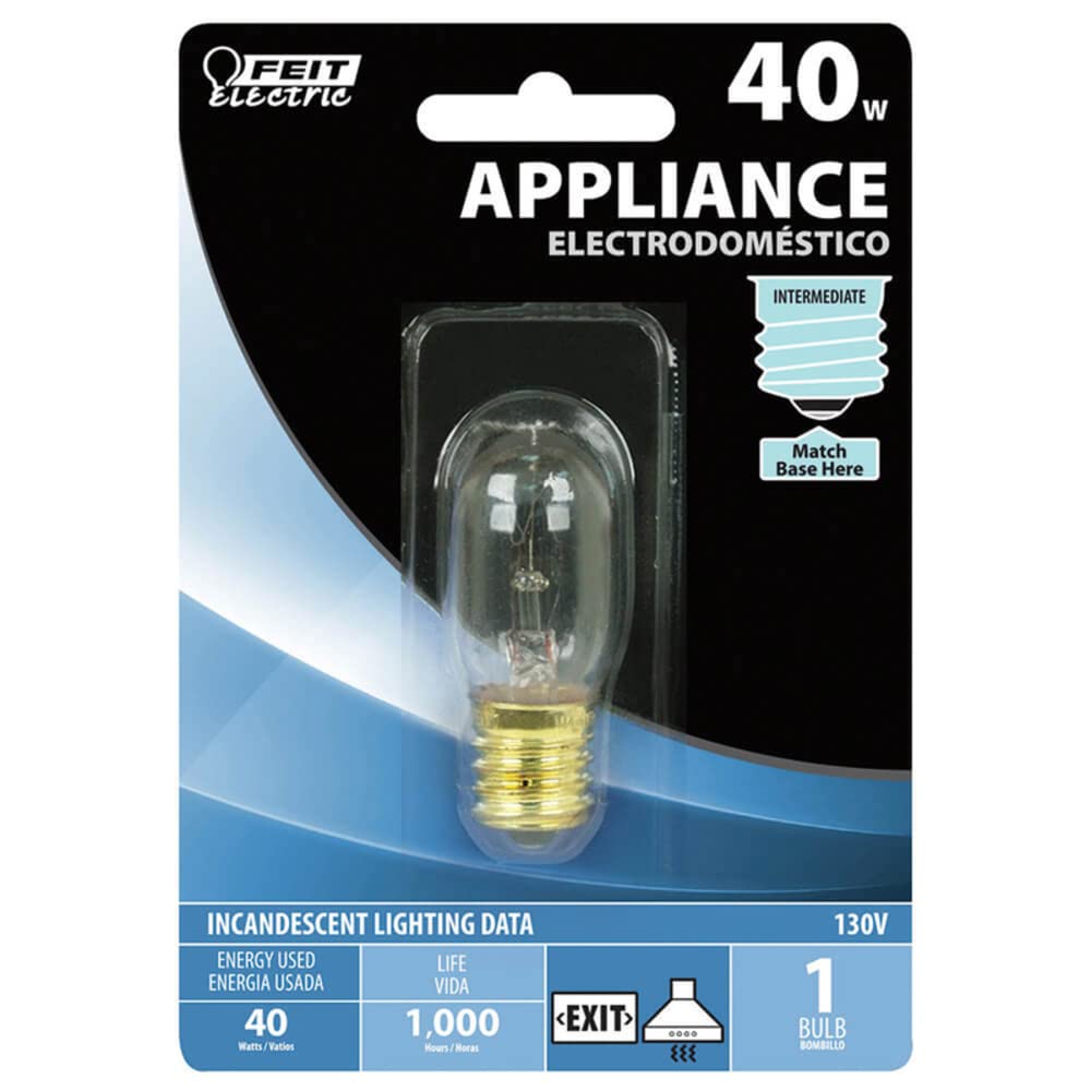 Feit Electric 40 watt T7 Appliance Incandescent Bulb E17 (Intermediate) Soft White 1 pk - Case of: 1;