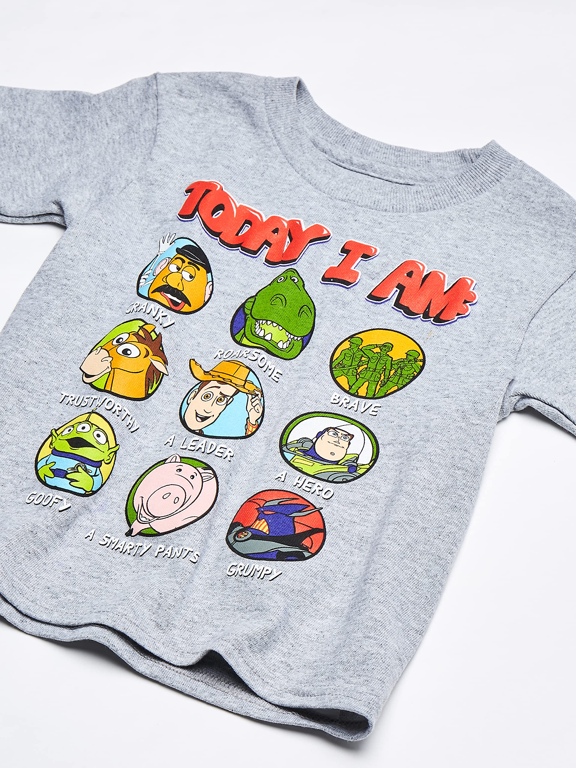Disney baby boys Toy Story Short Sleeve T-shirt T Shirt, Heather Grey, 2T US