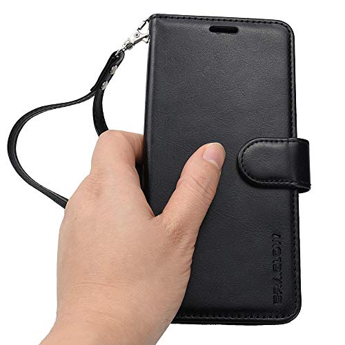 ERAGLOW Samsung Galaxy A14 5G Wallet Case: Stand Feature, Card-Slots, Flip Phone Cover - Black