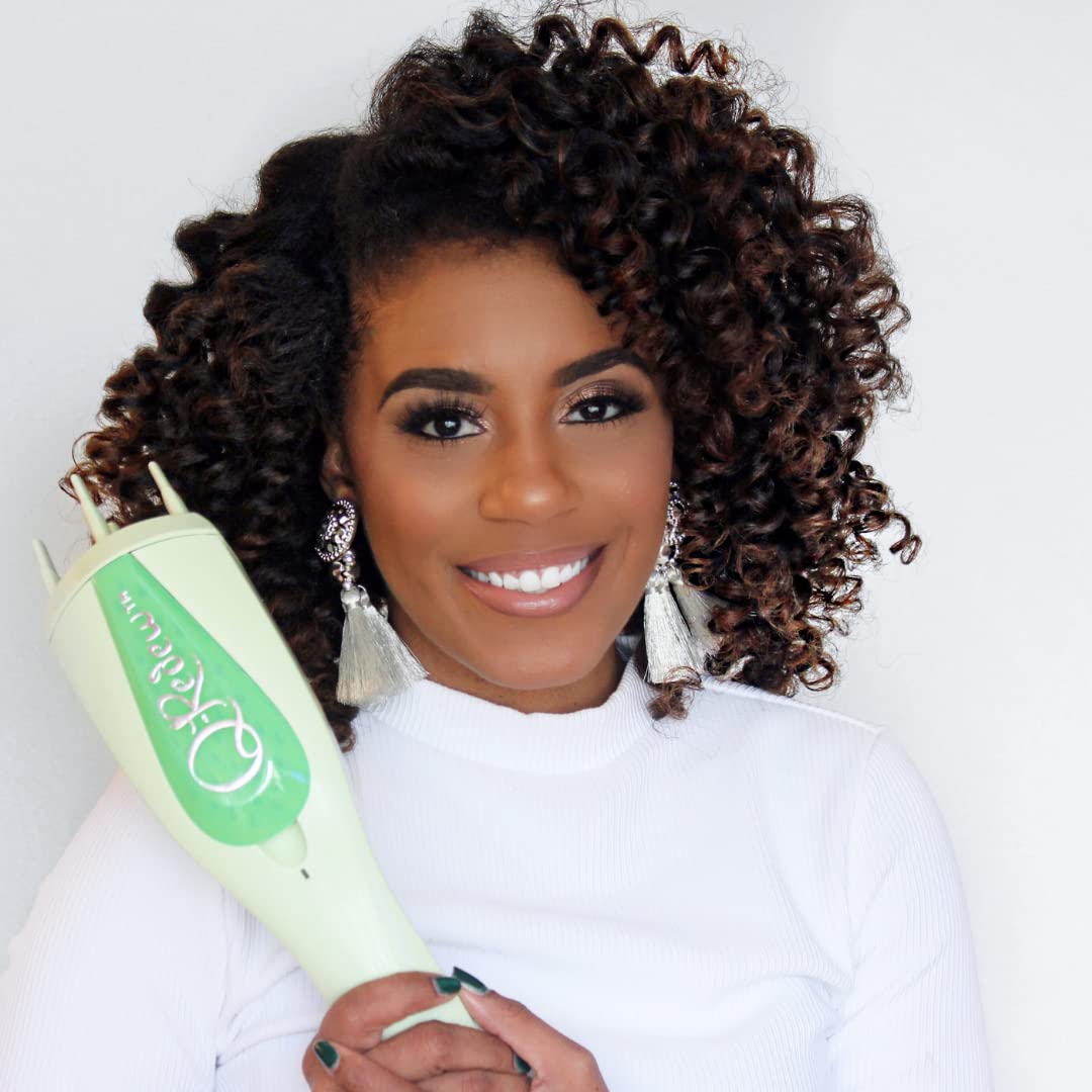Q-Redew Original Handheld Steamer for All Hair Types - Hydrates, Reshapes, Detangles, Restyles, Stretches, Deep Conditions, Adds Volume - 120V 650W