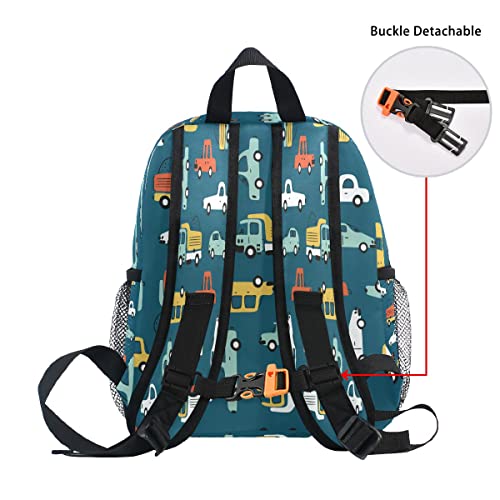 Cute Toddler Backpack Mini Travel Bag Car Childish Truck for Baby Girl Boy Age 3-7