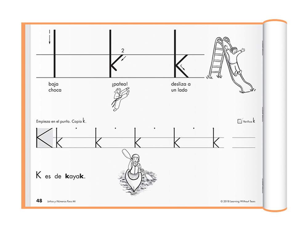 Learning Without Tears Letras y Números para Mí (Student Edition, Spanish)- Handwriting Without Tears- Kindergarten, Shapes, Letters, Numbers, Coloring- for School and Home Use