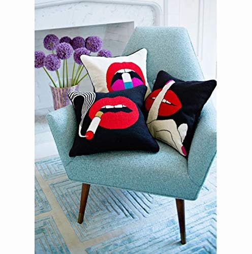 Jonathan Adler Pillow (Lips Smolder)