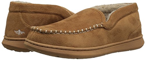 Dockers Men's Craig Ultra-Light Mid Moccasin Premium Slippers, Beige, 12 M US