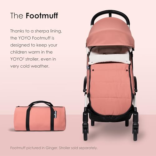 BABYZEN YOYO Footmuff, Aqua - Sherpa Lining & Fleece Hood with Drawstring to Keep Baby Warm - Includes Carrying Bag - Machine Washable