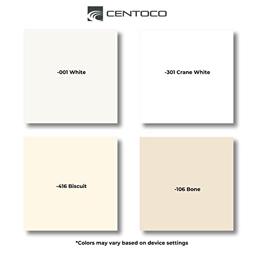 Centoco 1700SC-001 Luxury Plastic Elongated Toilet Seat with Slow Close, White